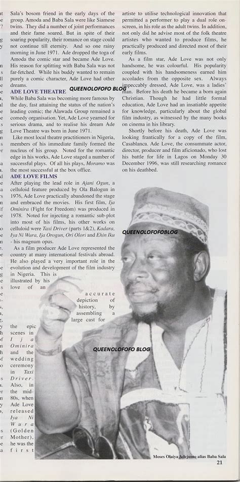 Remembering Nigeria Movie Legend Ade Afolayan Aka Ade Love