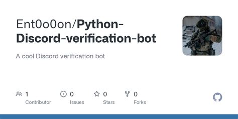 GitHub Ent0o0on Python Discord Verification Bot A Cool Discord Verification Bot