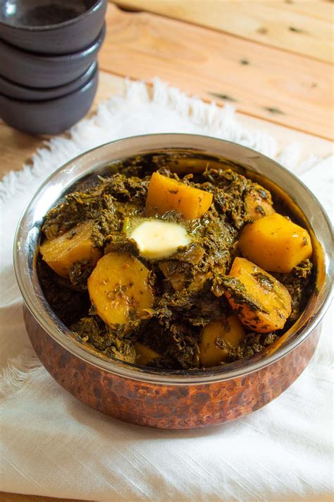Vegan Punjabi Aloo Saag