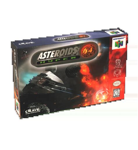 Asteroids Hyper 64 Reproduction Box