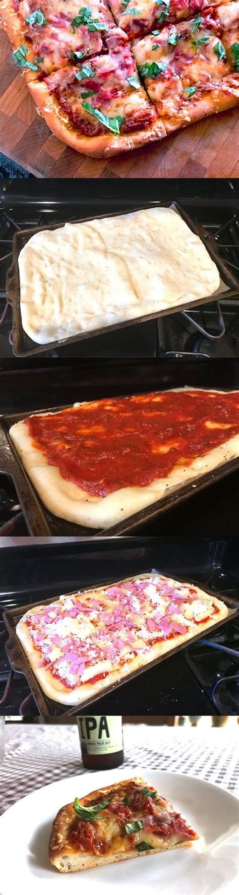 Making Pizza At Home With Store Bought Dough Recipe Homemade Pizza