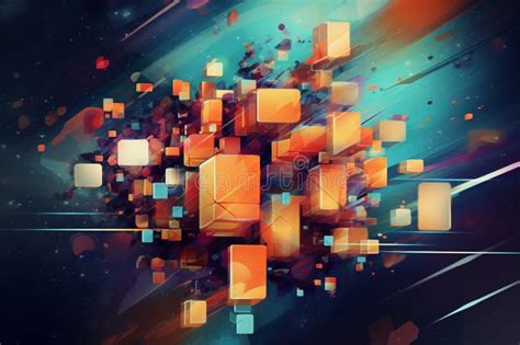 2d Abstract Image Of Digital Color Theory Stock Illustration Illustration Of Background