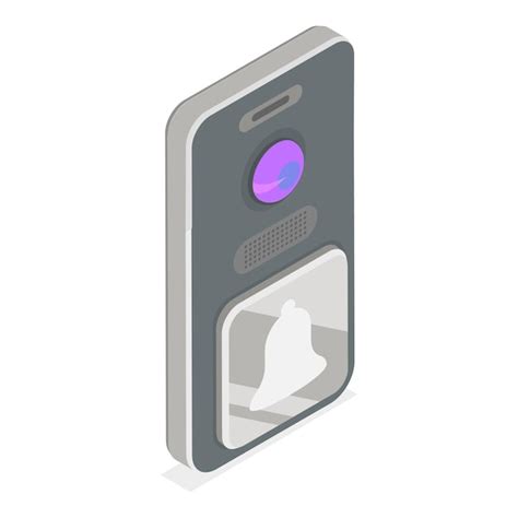 Premium Vector D Isometric Flat Vector Set Of Intercom Equipment Items Security System Item