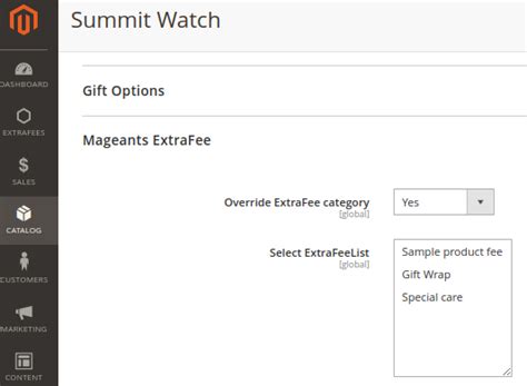 how to configure and display extra fee in magento 2