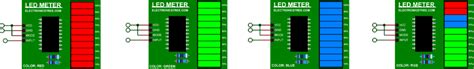 LED Meter Proteus Model Library Animated Meter With LEDs Bar ELECTRONICS TREE