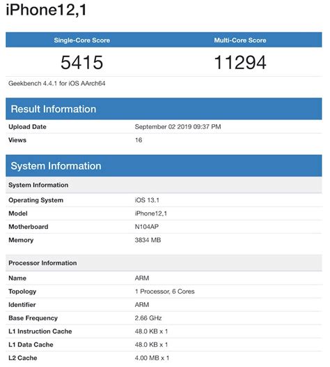 Alleged IPhone Benchmark Leak Suggests Faster Core CPU GB Extra RAM IPhone In Canada
