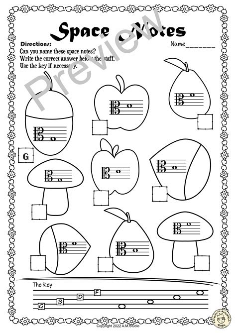 Alto Clef Note Naming Worksheets For Fall