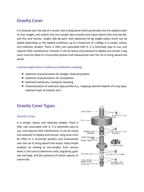Gravity Corer Pdf