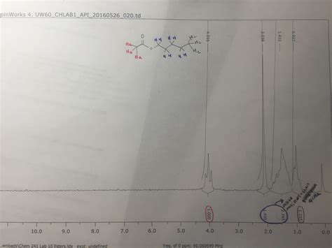 Pentyl Acetate Structure