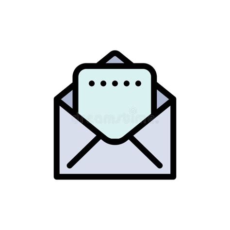 Document Mail Flat Color Icon Vector Icon Banner Template Stock Vector Illustration Of Arrow