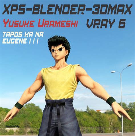 3d Model Eugene Yusuke Urameshi Ghostfighter Yuyuhakusho Vr Ar