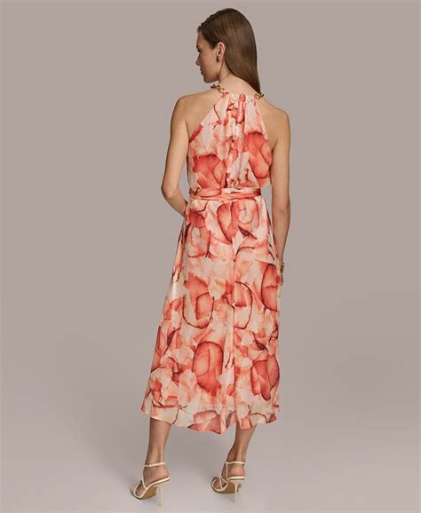 Donna Karan New York Donna Karan Womens Halter Neck Sleeveless A Line