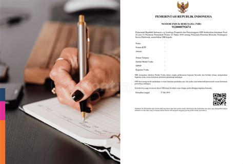 Catat Mengurus Izin Usaha Dengan Nib Berbasis Risiko