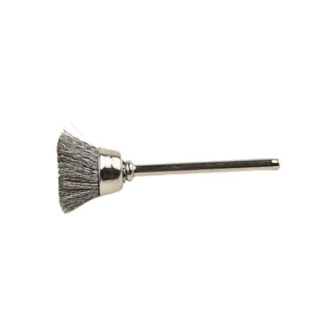ACIER INOXYDABLE CABLE Brosse Mini Pinceaux Laiton Tasse Roue Argent Pi