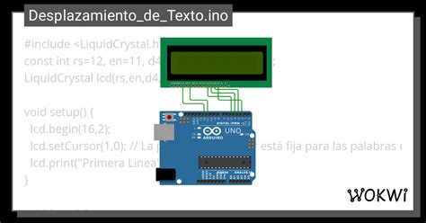Desplazamiento De Texto Autoscrolling Wokwi ESP32 STM32 Arduino