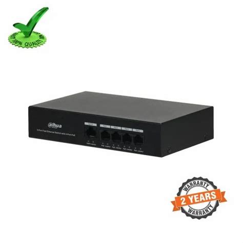 Dahua 5 Port Economical Gigabit Switch With 4 Port Poe Dh Pfs3005 4gt 36 At ₹ 2200 Piece