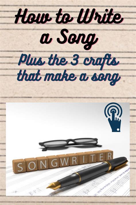 A Book Cover With The Title How To Write A Song Plus Crafts That Make A Song