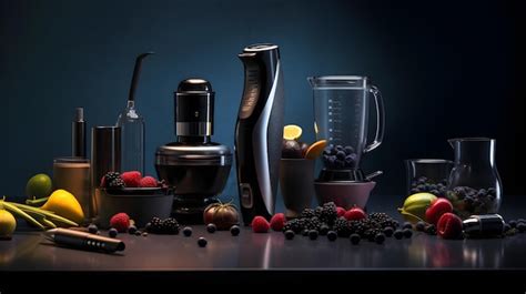 Premium Photo Hightech Culinary Essentials In Focus Modern Kitchen Utensils With Smart Features