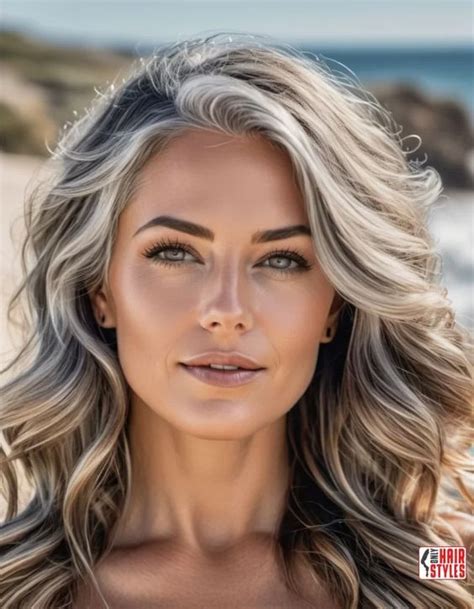 Balayage Transition To Gray Hair Gray Hair Balayage Grey Blonde