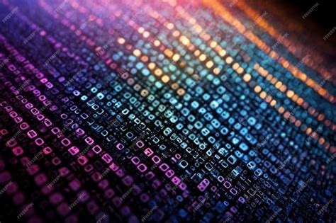 colorful technology binary matrix code abstract wallpaper patern