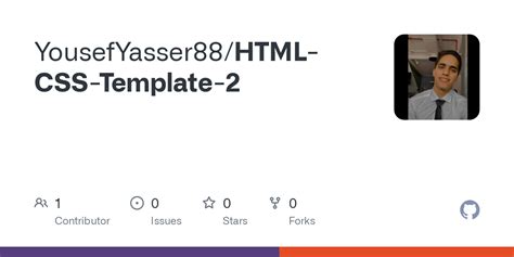 GitHub YousefYasser88 HTML CSS Template 2