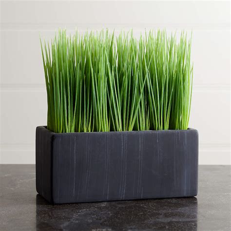 Artificialfaux Large Potted Grass Reviews Crate And Barrel