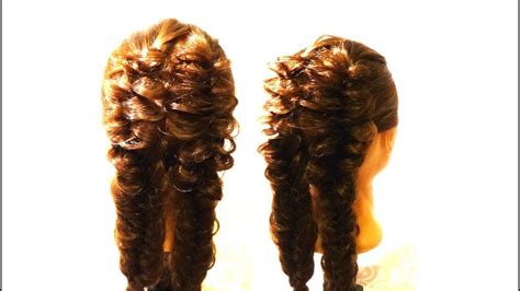 Прическа с плетением Объемный колосок Прическа на каждый день Braid Hairstyle Youtube