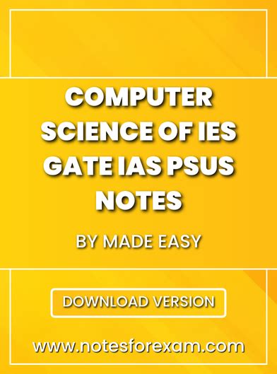 Computer Science Made Easy Of Ies Gate Ias Psus Notes Download Version