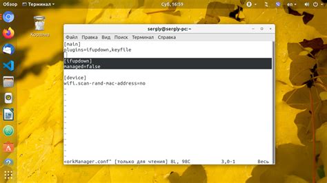 Отключение NetworkManager в Ubuntu