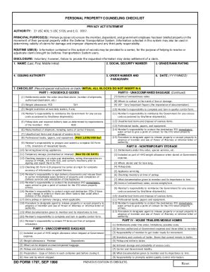 Fillable Online ARMY DD Form 1797 For Separatees 30 November Fax Email Print PdfFiller