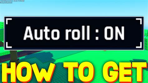 How To Get Auto Roll In Sols Rng Roblox Youtube