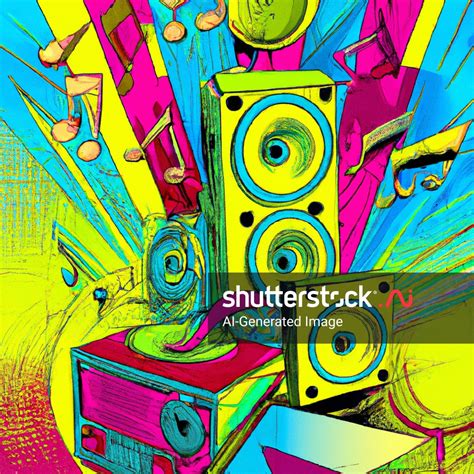 Speakers Record Player Musical Notes Pop Ai Generated Image 2337337371 Shutterstock
