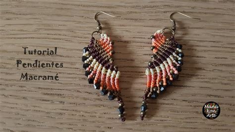 Cómo Hacer unos Pendientes o Aros de Macramé Paso a Paso muy Fácil How to make Macrame Earrings