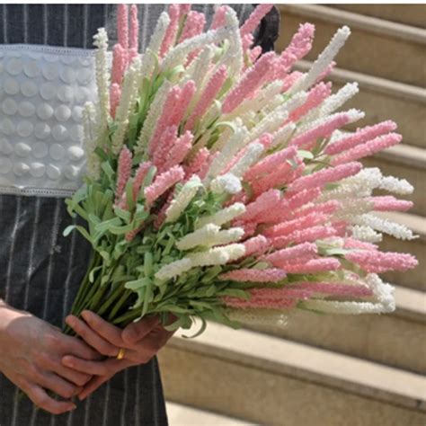 1 шт украшение Романтический Прованс цветок лаванды шелковые искусственные цветы декоративные