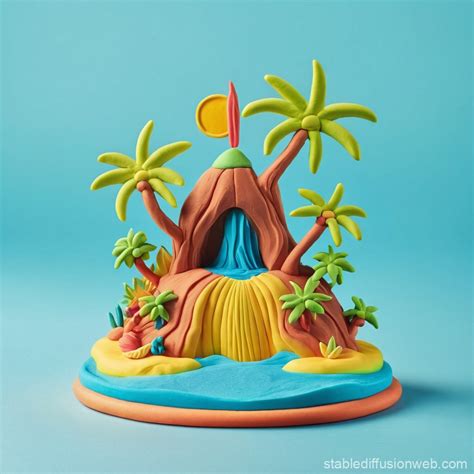 Island Texture Illustration For Ui Stable Diffusion Online