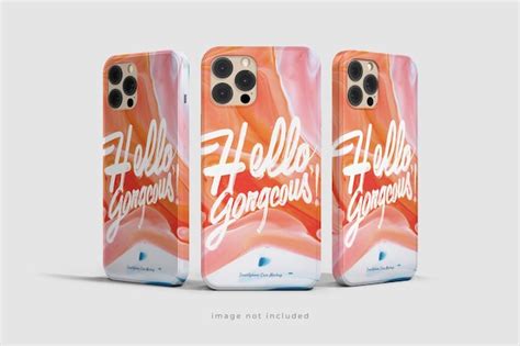 전화 케이스 모형 프리미엄 Psd 파일