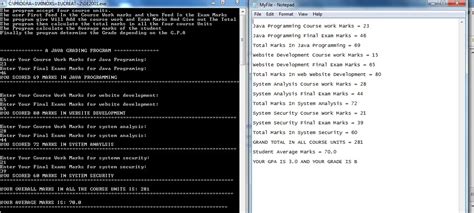 Java Console Grading Program Sourcecodester