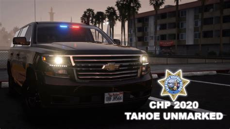 Chp 2020 Tahoe Unmarked Rogers Customs Fivem Gta V Showcase