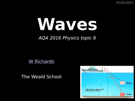 Gcse Physics Unit 6 Waves Teaching Resources