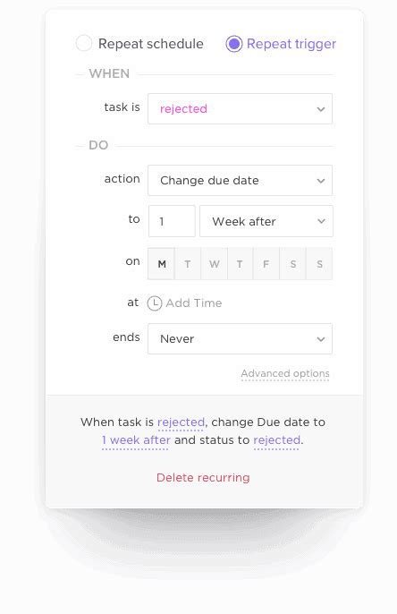 Recurring Tasks