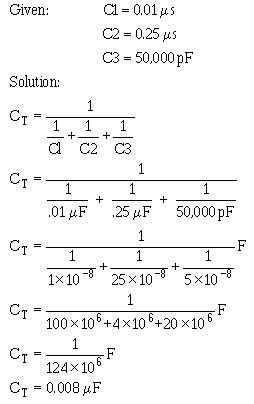 Capacitance In Series