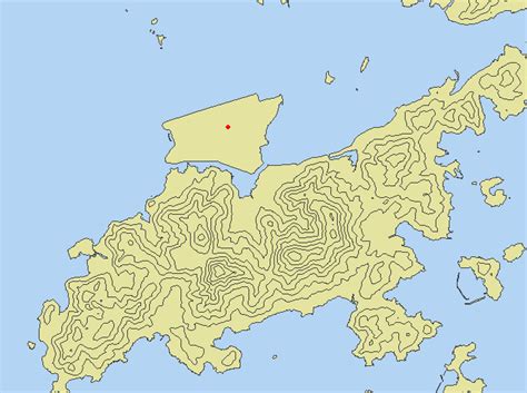 Map Of Hkia And Lantau Island Height Contours 100 M With The