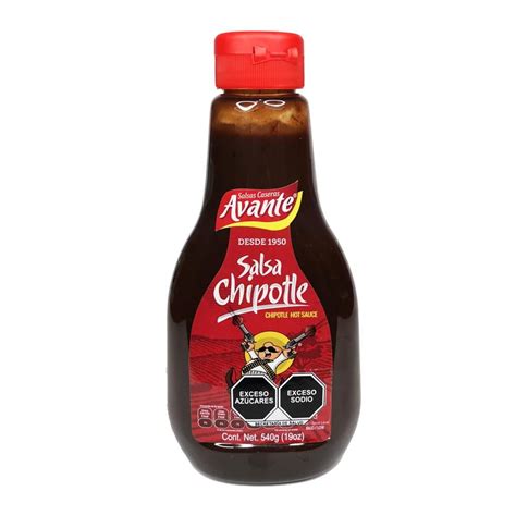 Salsa De Chipotle Squeeze Avante Gourmet Botella Apachurrable De 540g