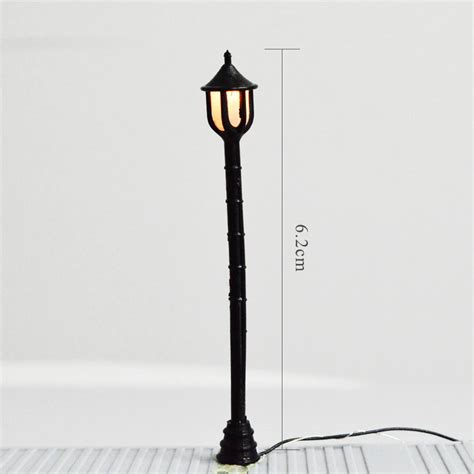 N Scale Model Garden Lamp Lamppost N Scale Single Head Model Lights With Wires And Bulbs For