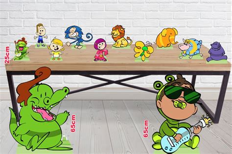 Display Jacarelvis E Amigos Para Decoração De Festa Elo7