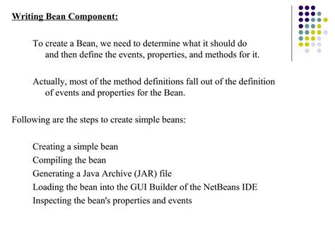 Java Beans Ppt