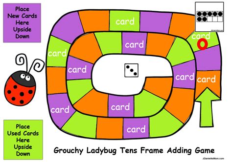 Grouchy Ladybug Tens Frame Adding File Folder Game Jdaniel4s Mom