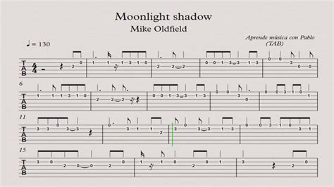 Moonlight Shadow Tab Accordi Chordify