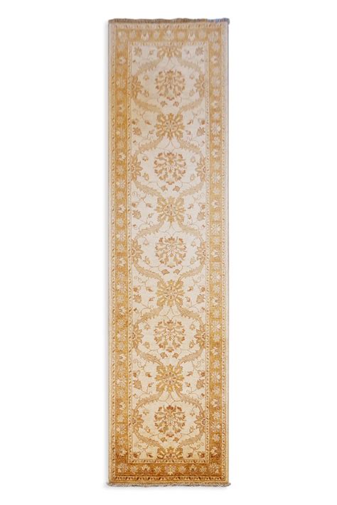 Hand Knotted Vegetable Dye Hall Runner Afghan Chobi Rug Bijan Rugs