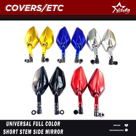 Yestar Ph Motorcycle Full Color Side Mirror Short Stem Motorcycle